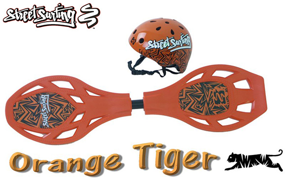 Streetsurfing The Wave Waveboard LX Board Set mit Helm Orange UVP 129 ...